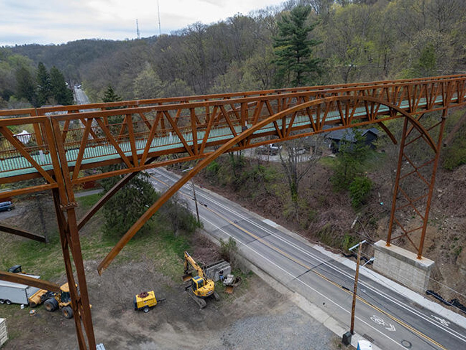 PHOTO GALLERY: Views of the nearly-complete Davis Ave. pedestrian bridge